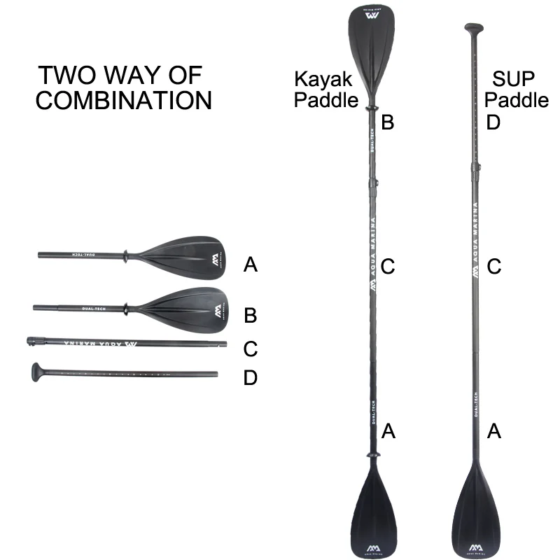 2021 Double Use Paddle Dual Tech Kayak Inflatable Boat Sup Board Stand ...