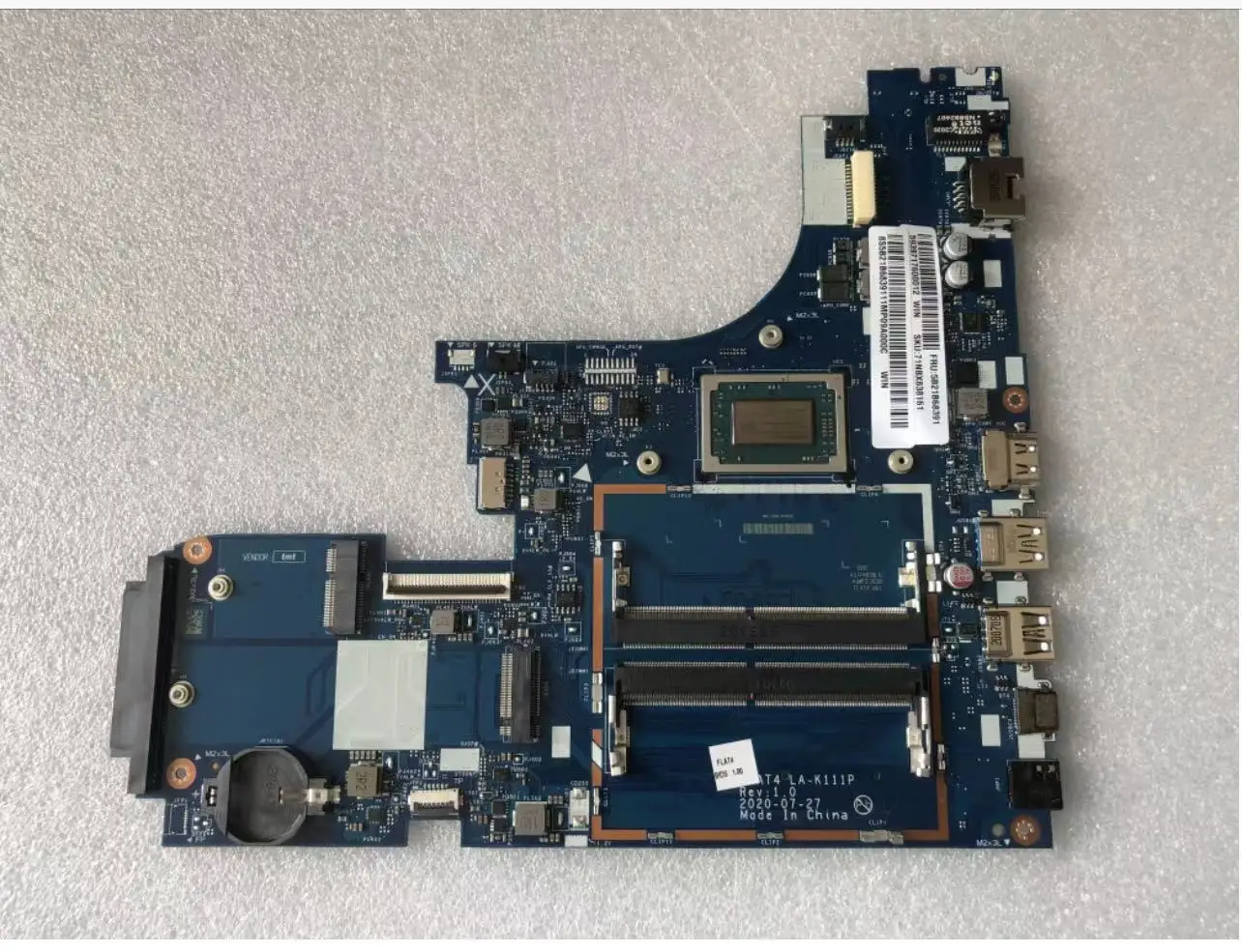 Original-For-Lenovo-E41-55-Motherboard-FLAT4-LA-K111P-R5-3500U-100-Test ...