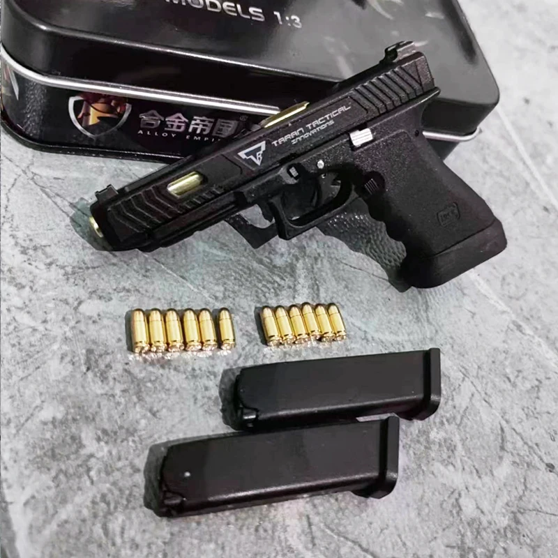 Ein-Set-Glock-G17-Pistole-Modell-Mini-G34-Spielzeug-pistole-2-Magazine ...
