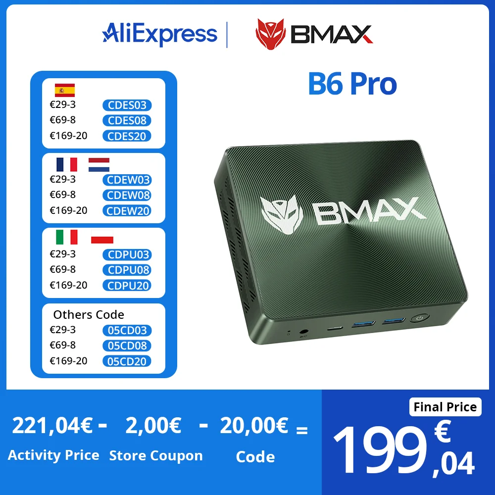 BMAX-B6-Pro-Mini-PC-Intel-Core-i5-1030NG7-up-to-3-5GHz-16GB-LPDDR4 ...