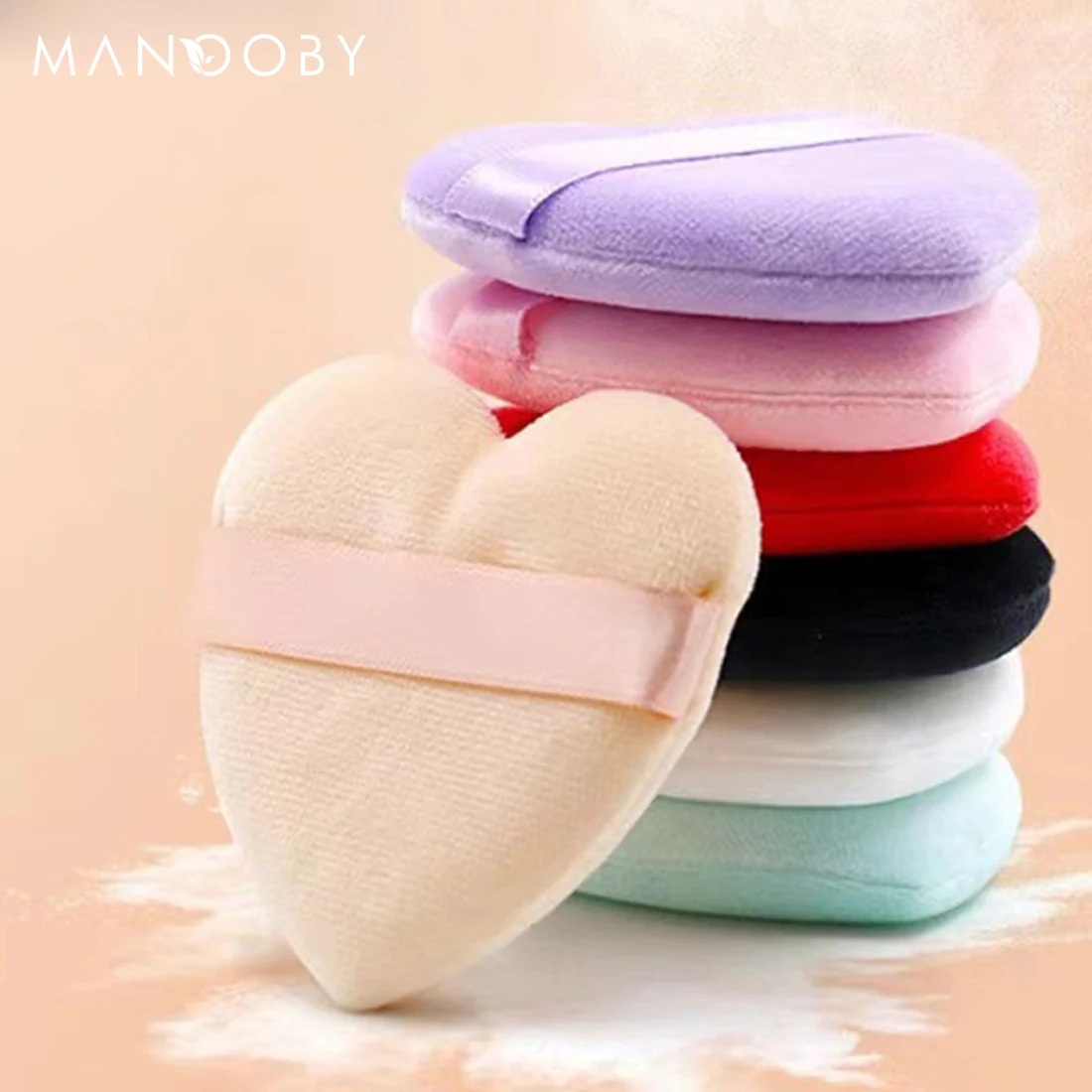 1pcs-Heart-Shape-Powder-Puff-Soft-Velvet-Makeup-Sponge-Face-Makeup ...