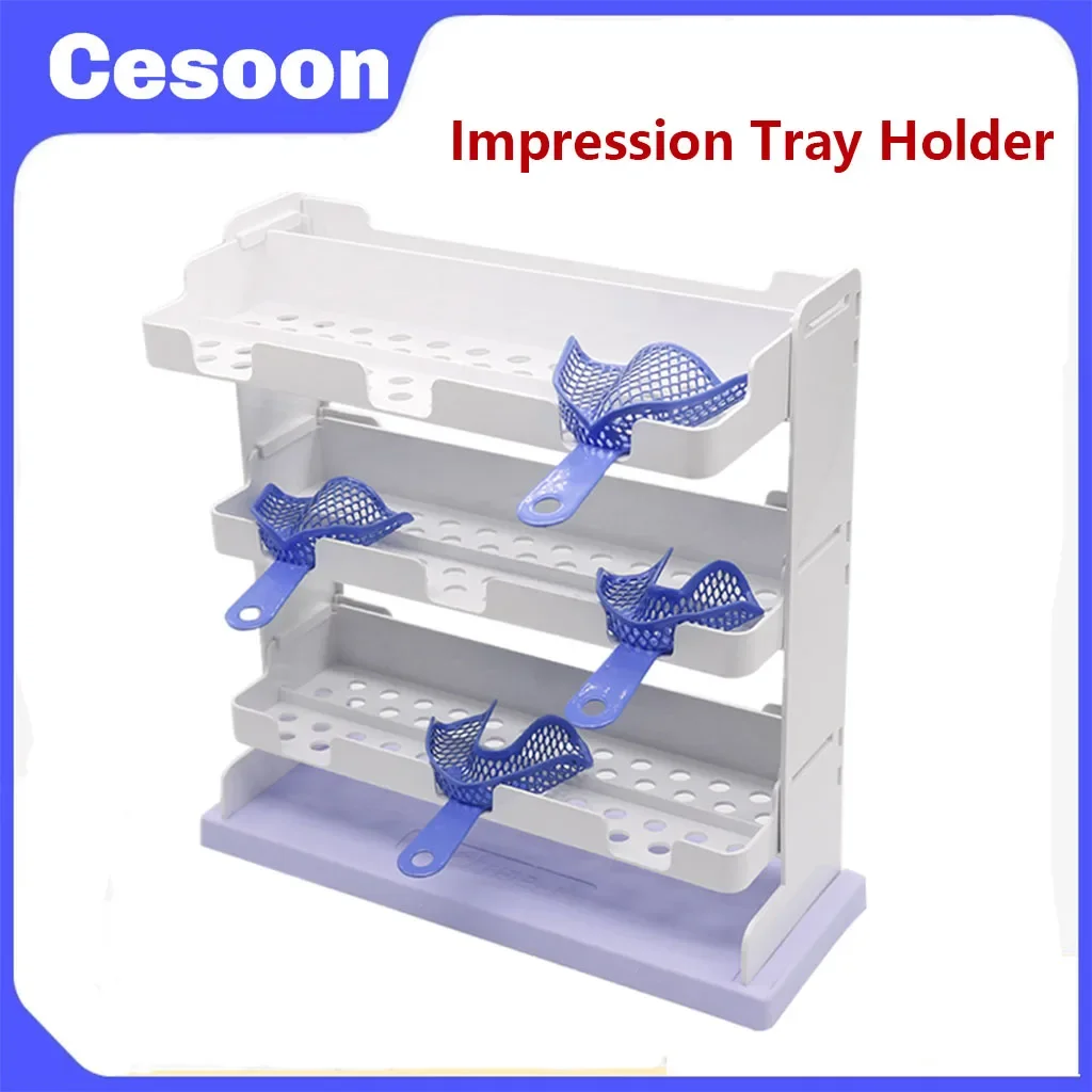 Cesoon-1Pc-Dental-Impression-Tray-Plaster-Holder-Stand-Three-Layers ...