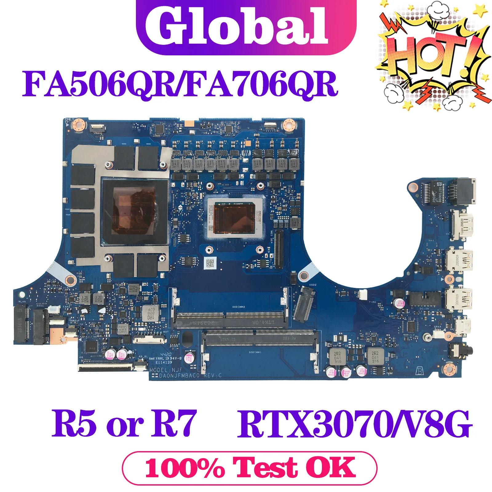 KEFU-placa-base-FA506QM-FA506Q-FX506Q-TUF506Q-FA706QM-FA506QR-FA706QR ...