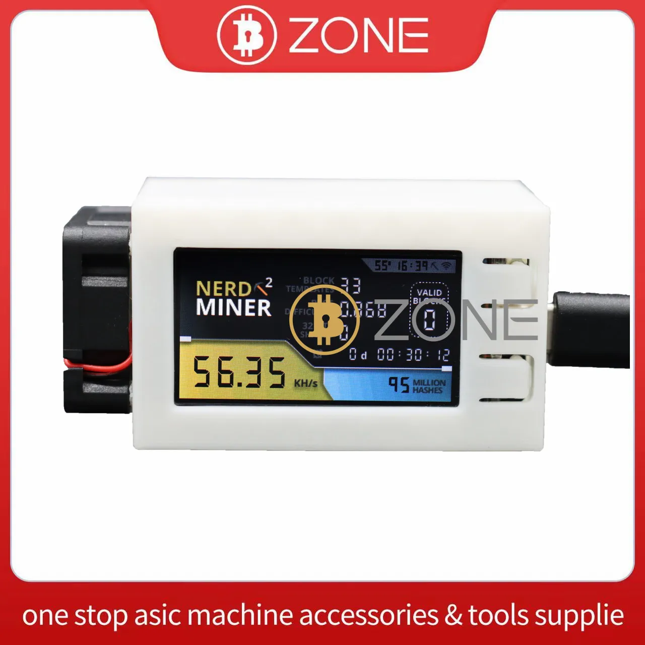 Nerdminer-V2-Pro-Mini-BTC-Mining-Machine-With-Cooling-Fan-Hashrate-56K ...