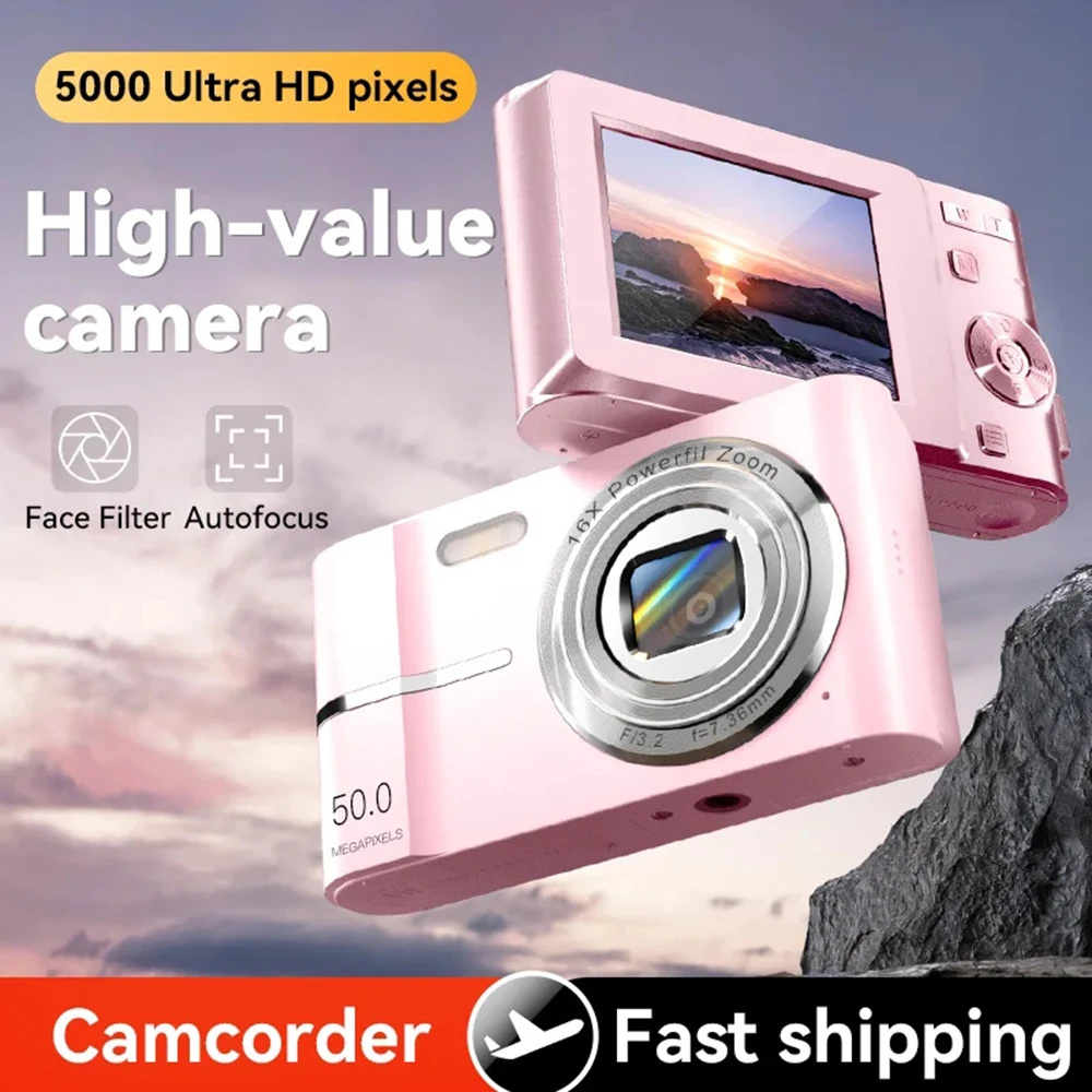 50MP-Digital-Camera-1080P-HD-Small-Portable-CMOS-Student-Party-Mini ...