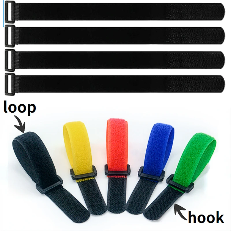 5/10Pcs Reusable Hook and Loop Straps Fastening Cable Ties Cable Straps ...