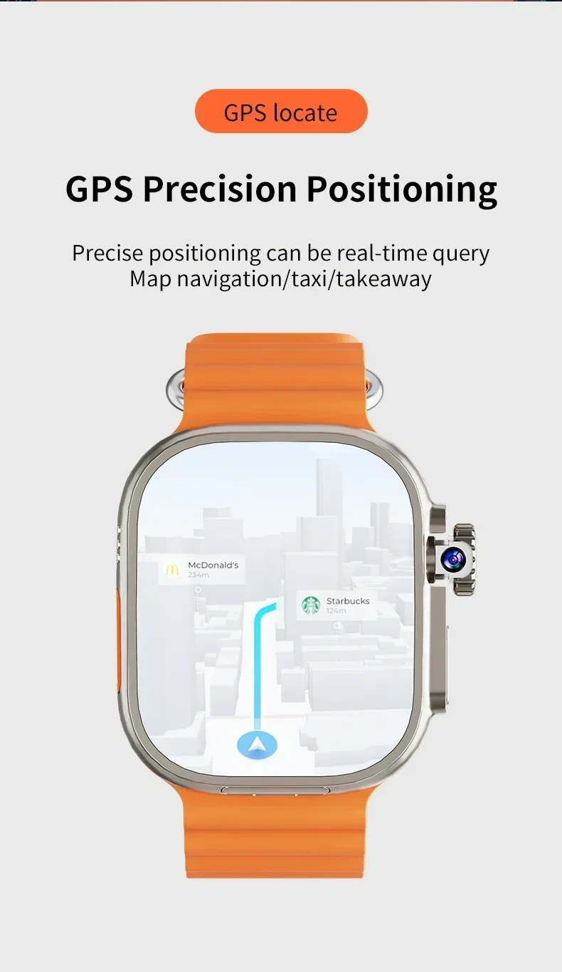 S10 UltraMax Smartwatch 4G Android 10.0 2.2inch Amoled Rotary Camera ...