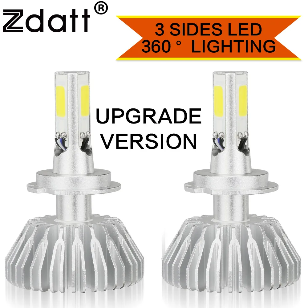Zdatt-bombilla-LED-360-H7-faros-H4-H8-H9-H11-9005-HB3-9006-HB4-6000K ...