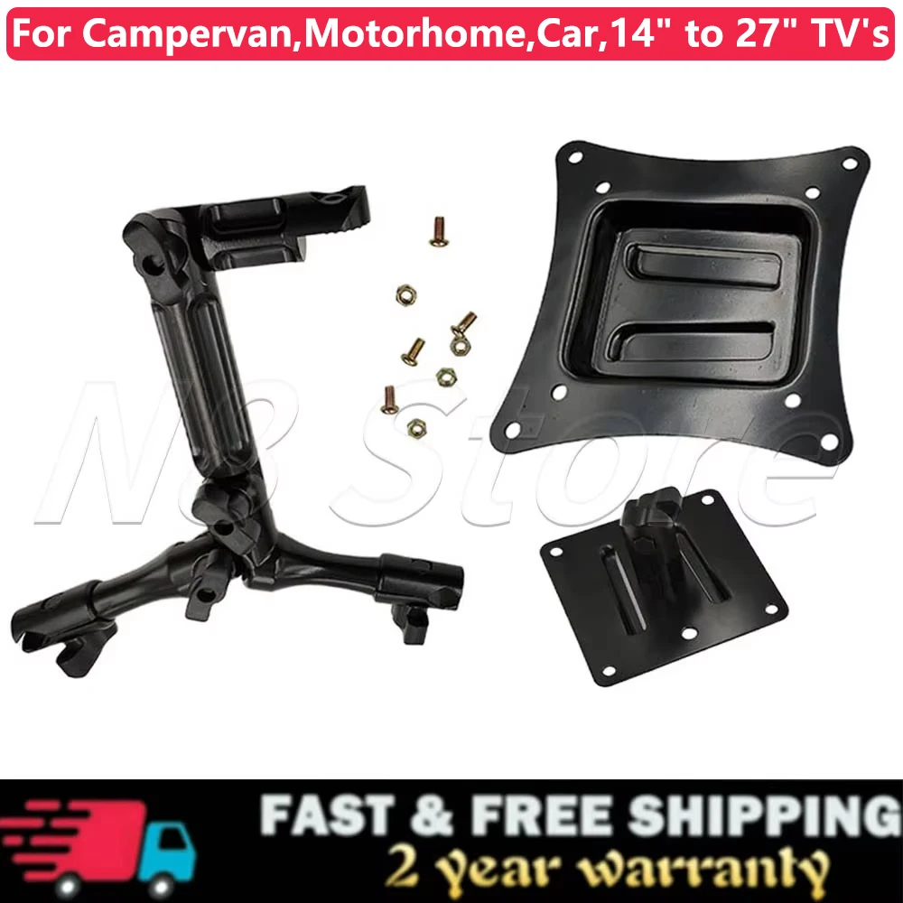 TV Monitor Headrest Mounting Bracket For Campervan Motorhome Car,14" to ...