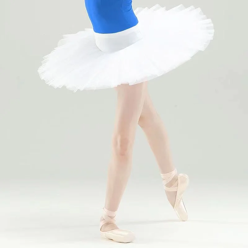Kids Professional Performance Ballet Swan Lake Tutu White Black Elastic ...