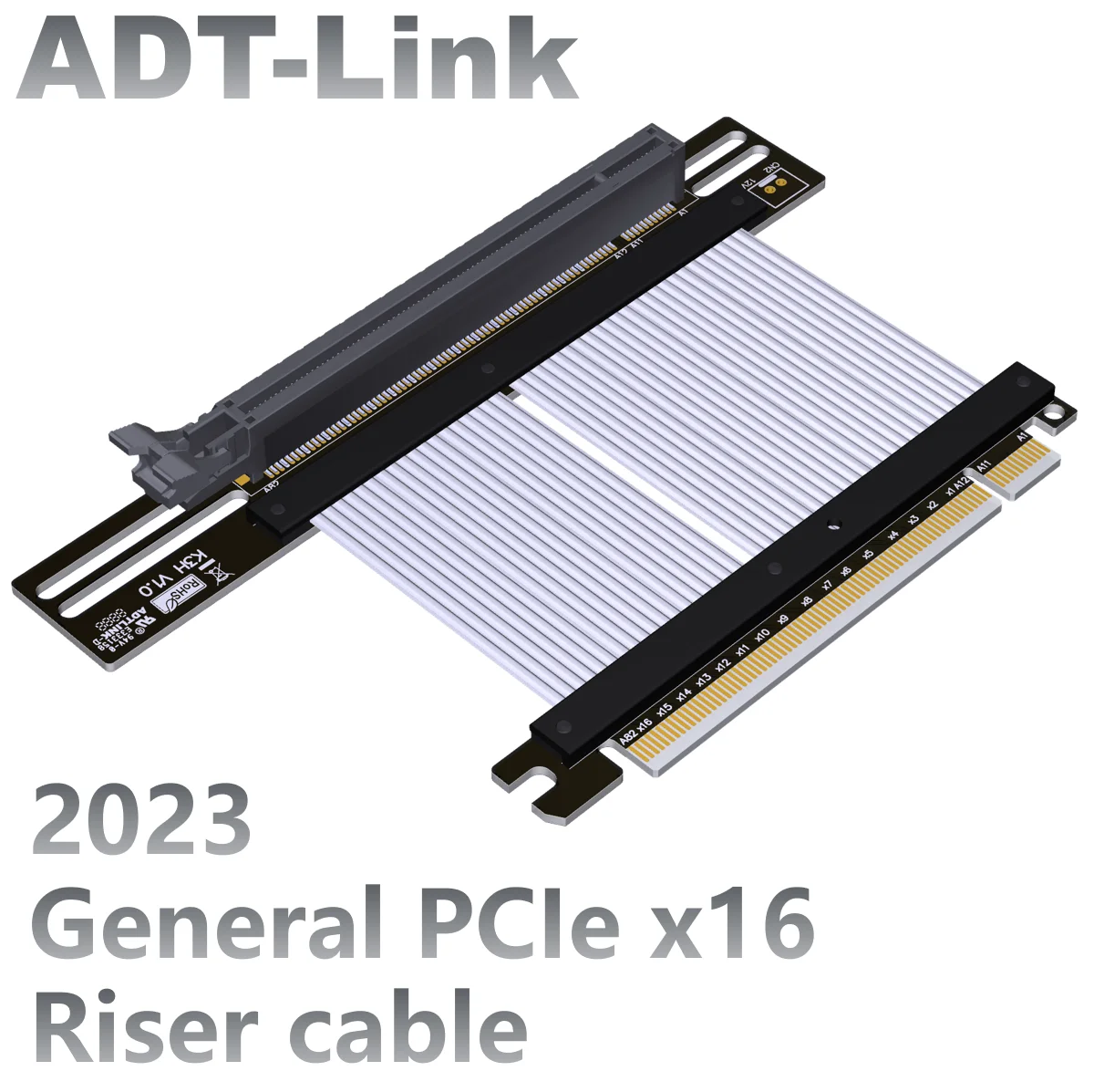 ADT-Link 2023 Universal Vertical For ATX PC PCIe 4.0 5.0 x16 Riser ...