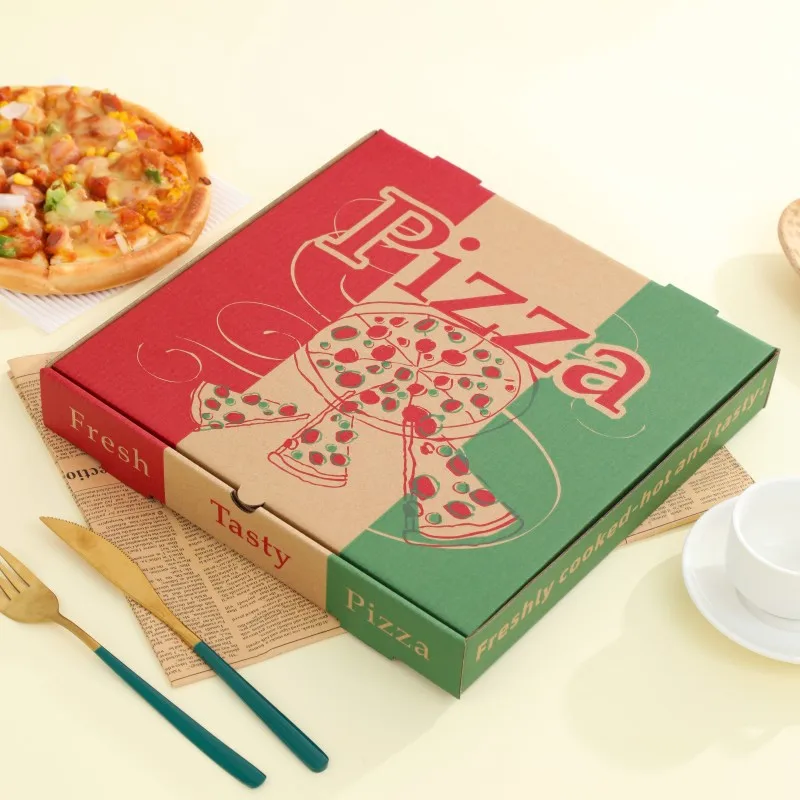 Brown-Pizza-Box-4-Color-Print-Hot-Fresh-Pizza-Boxes-Pie-Cake-Cookies ...