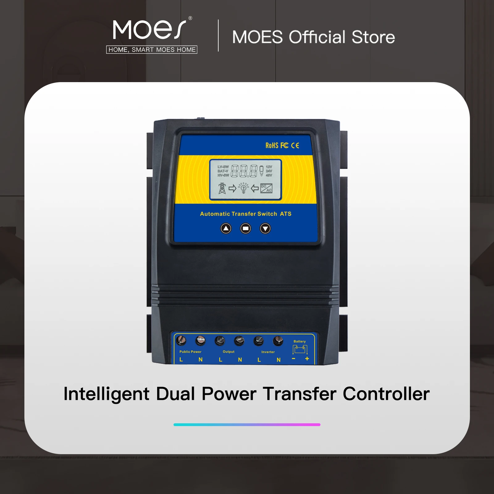 Automatic-ATS-Dual-Power-Transfer-Switch-Solar-Charge-Controller-for ...