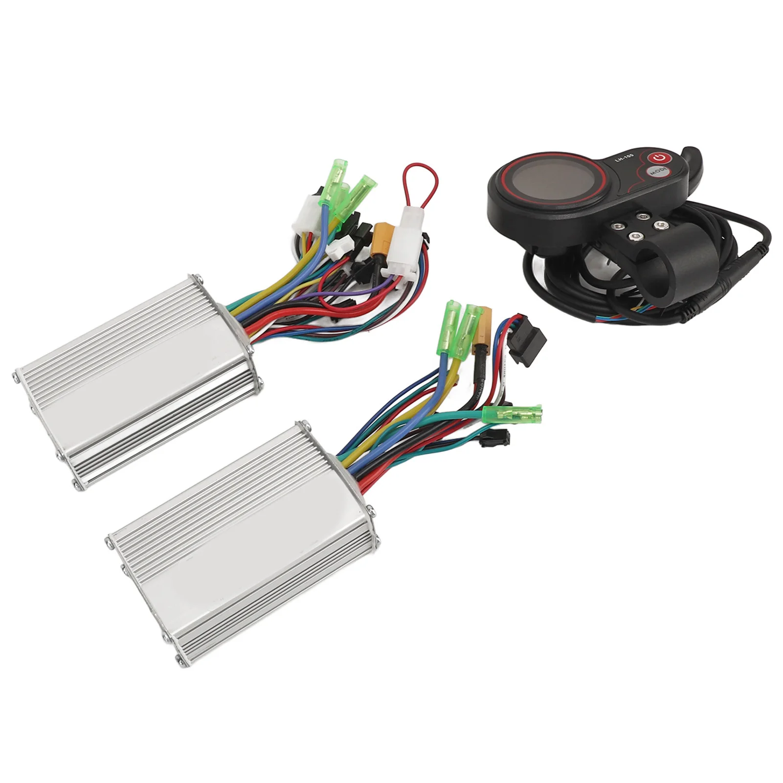 Brushless Motor Controller 24V 36V 48V 500W 25A LH100 LCD Display Dual ...