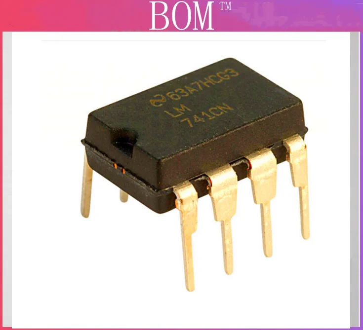 10-100Pcs LM741CN LM741 operational Amplifier Compensation type ...