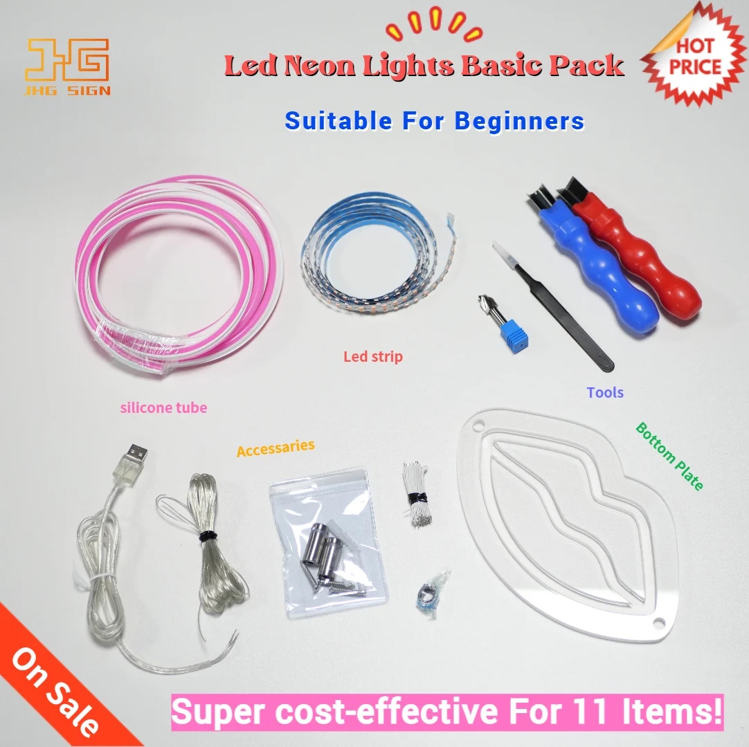 Sale Kiss Design Basic Kit 2nd Generation Neon Materials Testing Kit ...