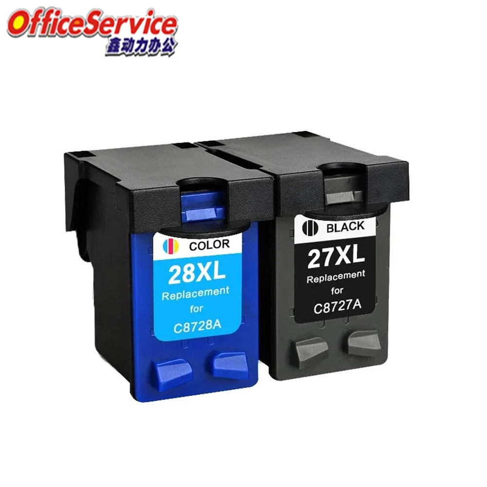27xl 28 cartucho de tinta Compatible con HP27 hp28, para impresora ...