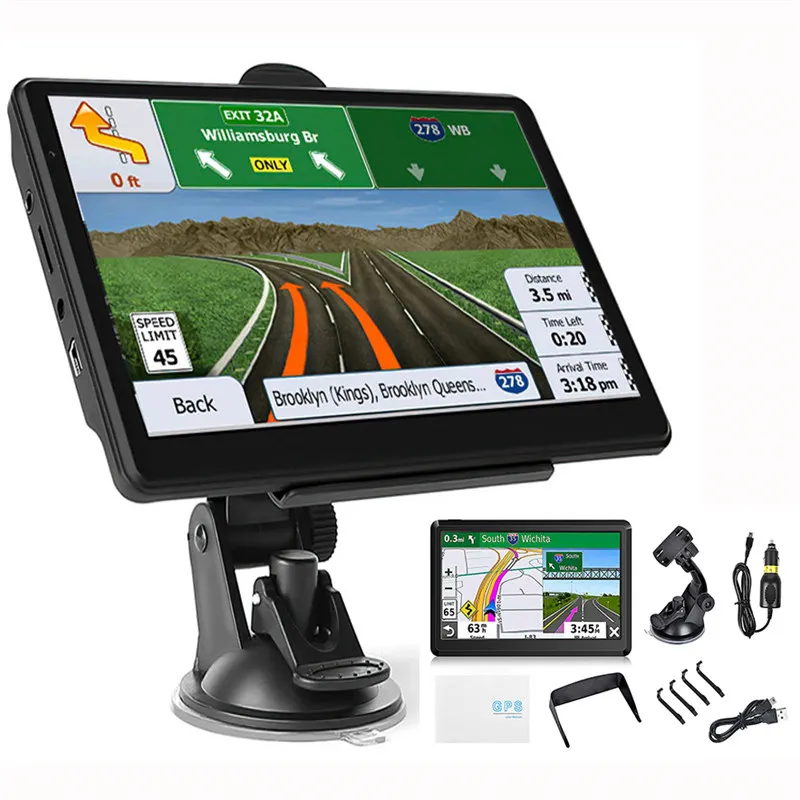 7 Inch Auto Gps Navigatie Touchscreen Gps Navigator Vrachtwagen ...