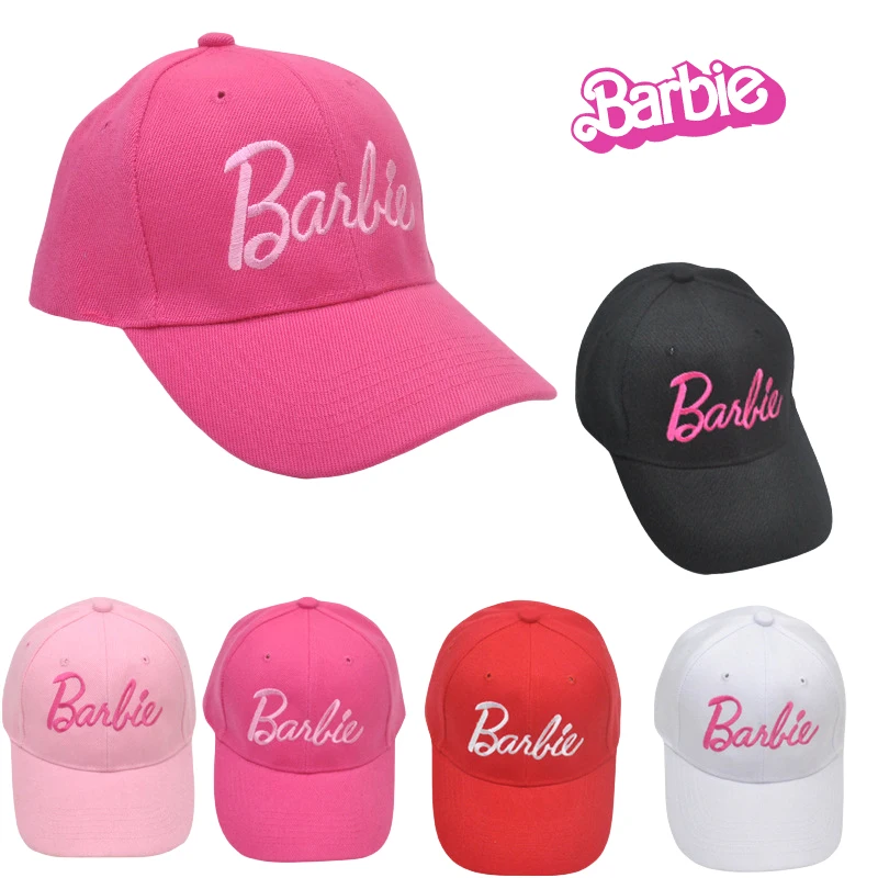 Barbie Pink Children Hat Kawaii Princess Sun Hat Cute Letters ...
