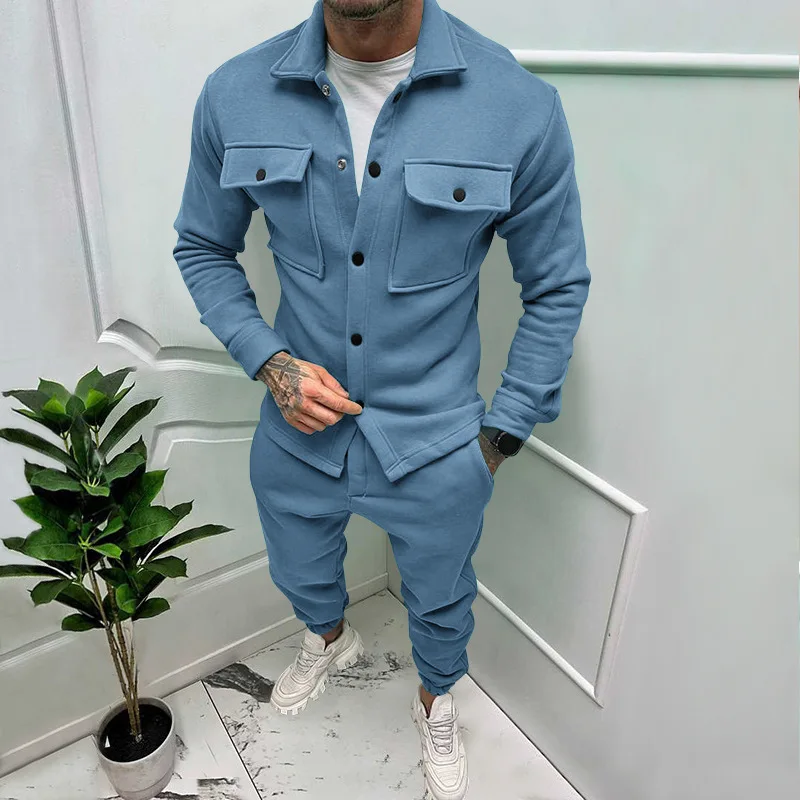 Men-Outfit-Set-2023-Streetwear-Mens-Two-Piece-Sets-Fashion-Lapel-Patch ...
