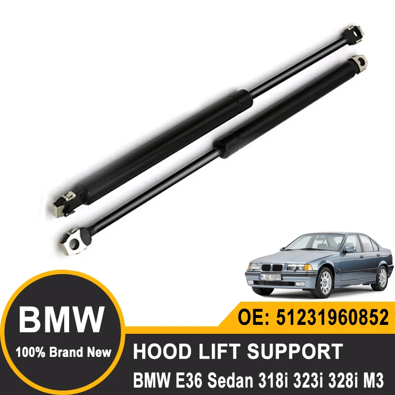 2Pcs-Car-Front-Hood-Bonnet-Gas-Shock-Strut-Damper-Lift-Supports-for-BMW ...