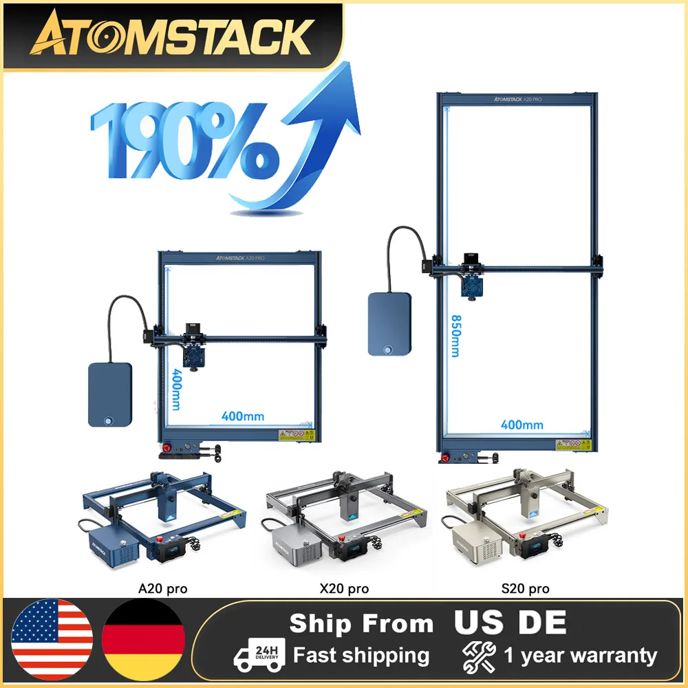 AtomStack-A20-PRO-Extension-Kit-Engraving-Area-Y-axis-Expand-To ...