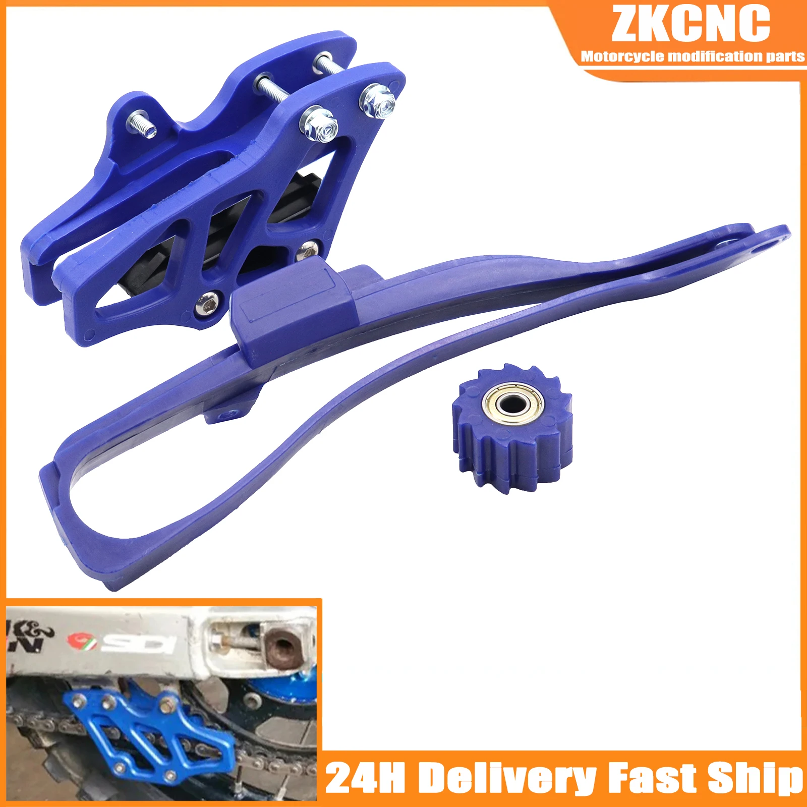 Motorcycle-Swingarm-Chain-Slider-Guide-Bottom-Roller-Chain-Guide ...