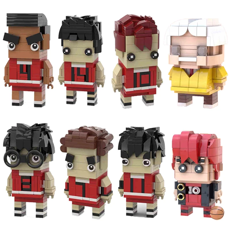 Basketball Expert Cartoon Character Building Blocks MOC Play Basketball ...