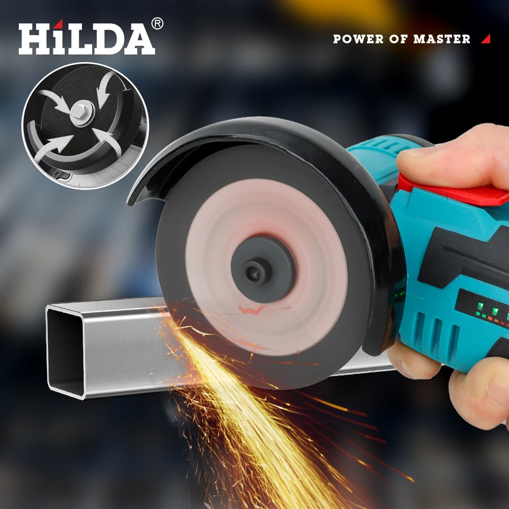 HILDA 12V Mini Angle Grinder – Compact Electric Grinding Tool for DIY ...