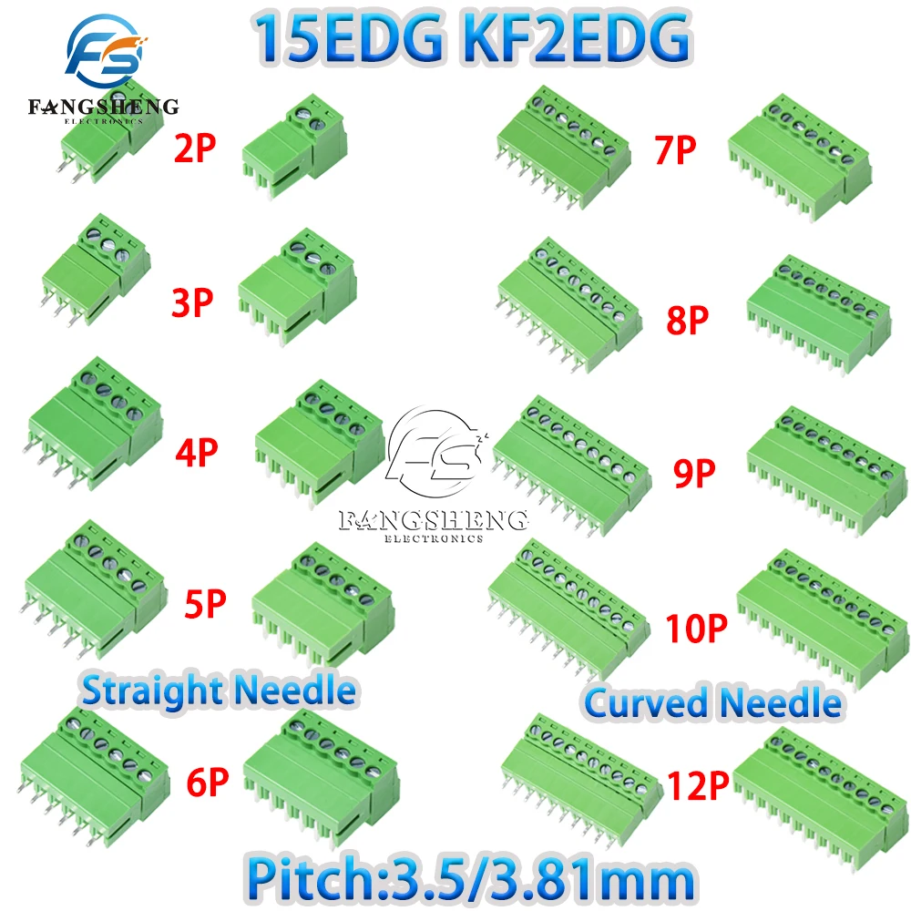 5Pcs-sets-15EDG-3-81MM-3-5MM-KF2EDG-PCB-Screw-Terminal-Block-Connector ...