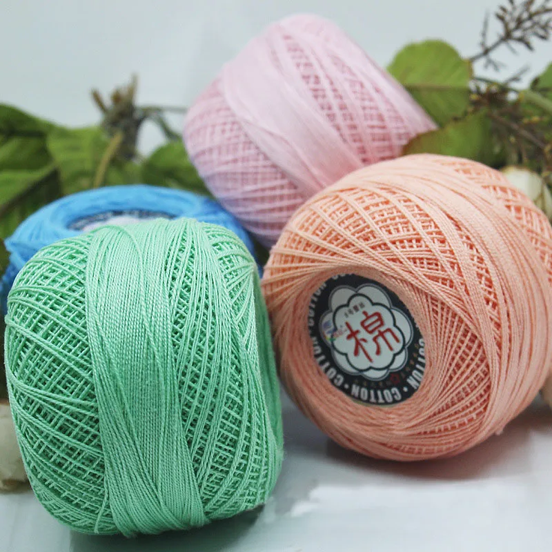 Retail-50g-ball-8-2ply-DIY-Colorful-Thin-Lace-Yarn-Crochet-Yarn-100 ...