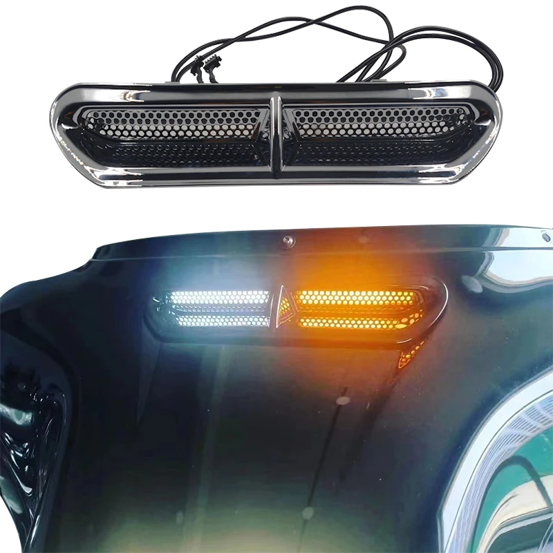 Motorcycle-LED-Vent-Trim-Turn-Light-With-Flow-Signal-for-Harley ...