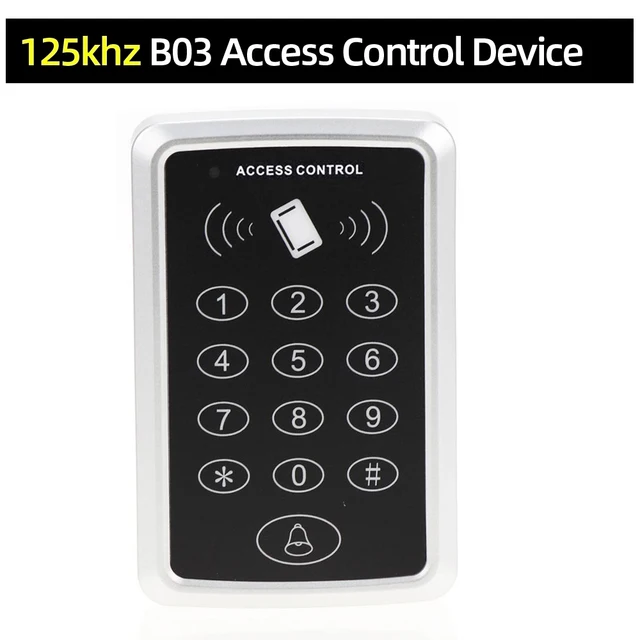 125KHz RFID Access Control Keypad EM Card Reader Door Access Control ...