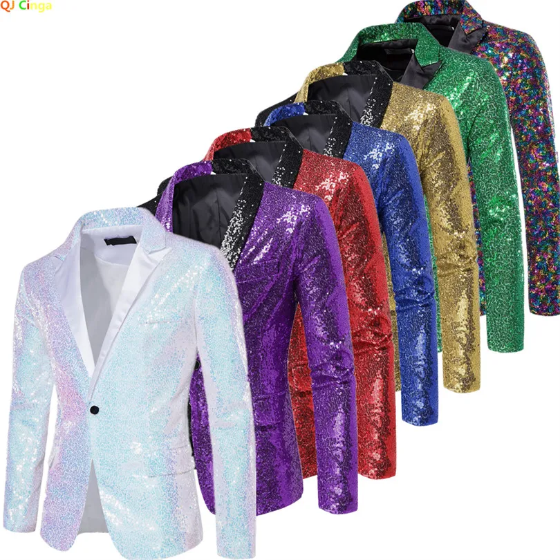 Shiny-Sequin-Suit-Jacket-Men-s-Stage-Performance-Coat-White-Silver-Blue ...