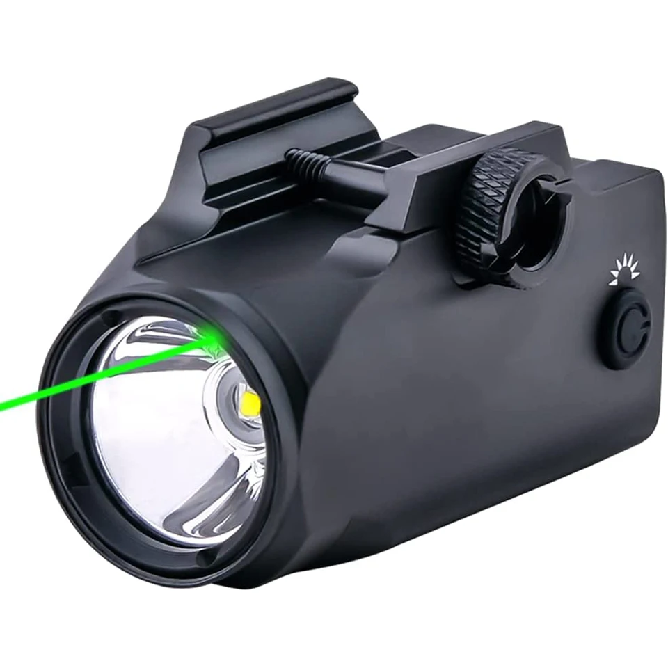 Tactical-Pistol-Light-800lm-Red-Green-Laser-LED-Combo-Weapon-Light ...