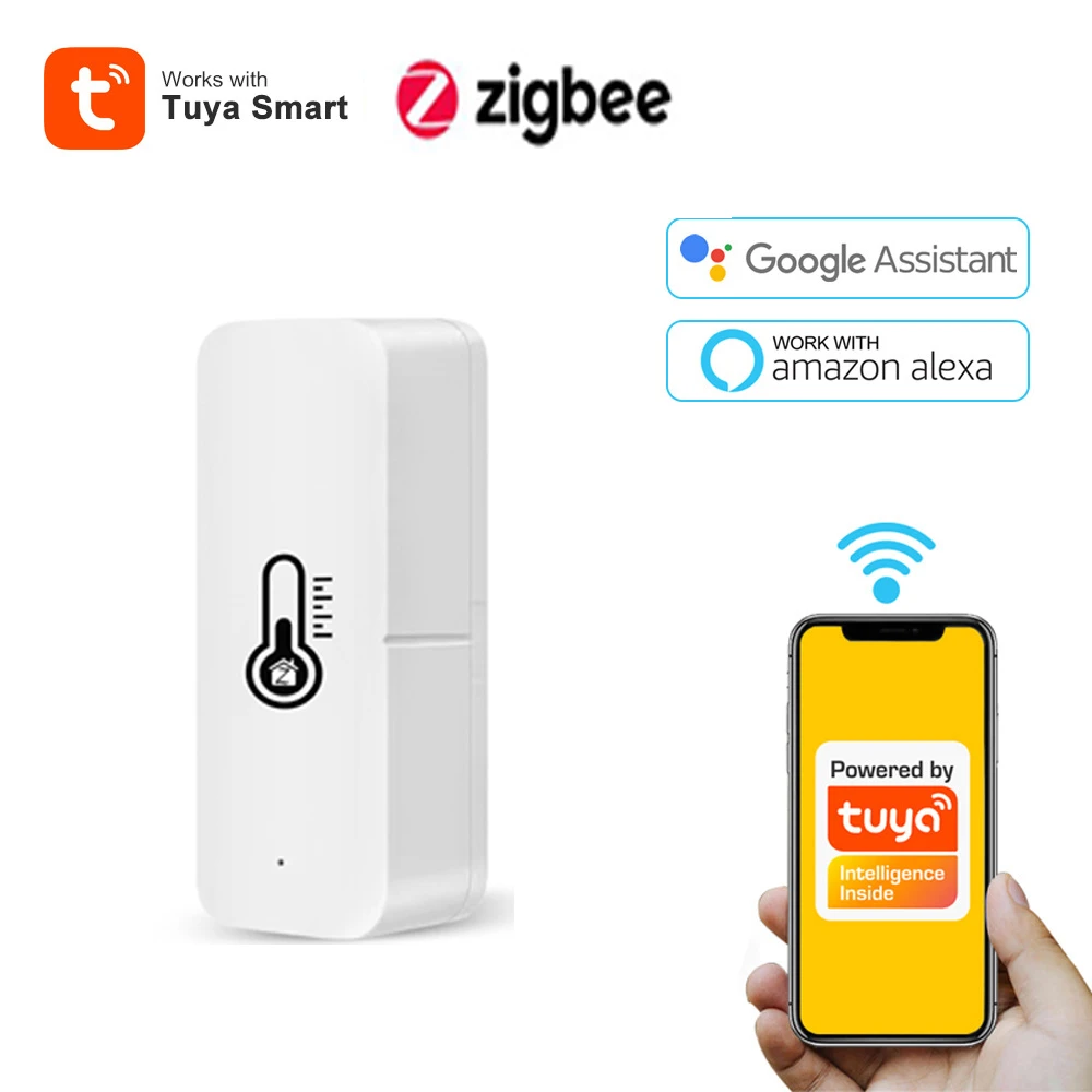 Tuya Zigbee Smart Temperature Humidity Sensor Hygrometer Thermometer ...