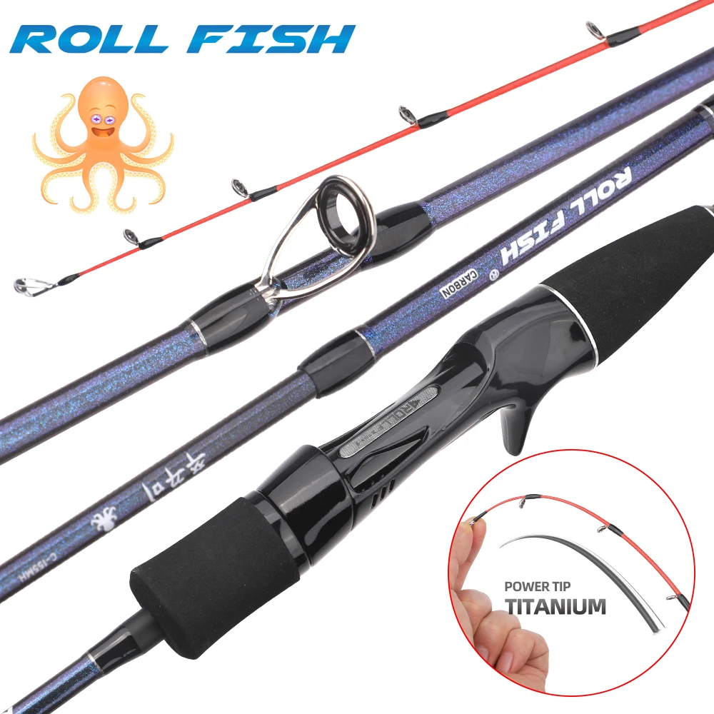 ROLLFISH-Titanium-Tip-Octopus-Squid-Cuttle-Carbon-Fiber-Casting-Fishing ...