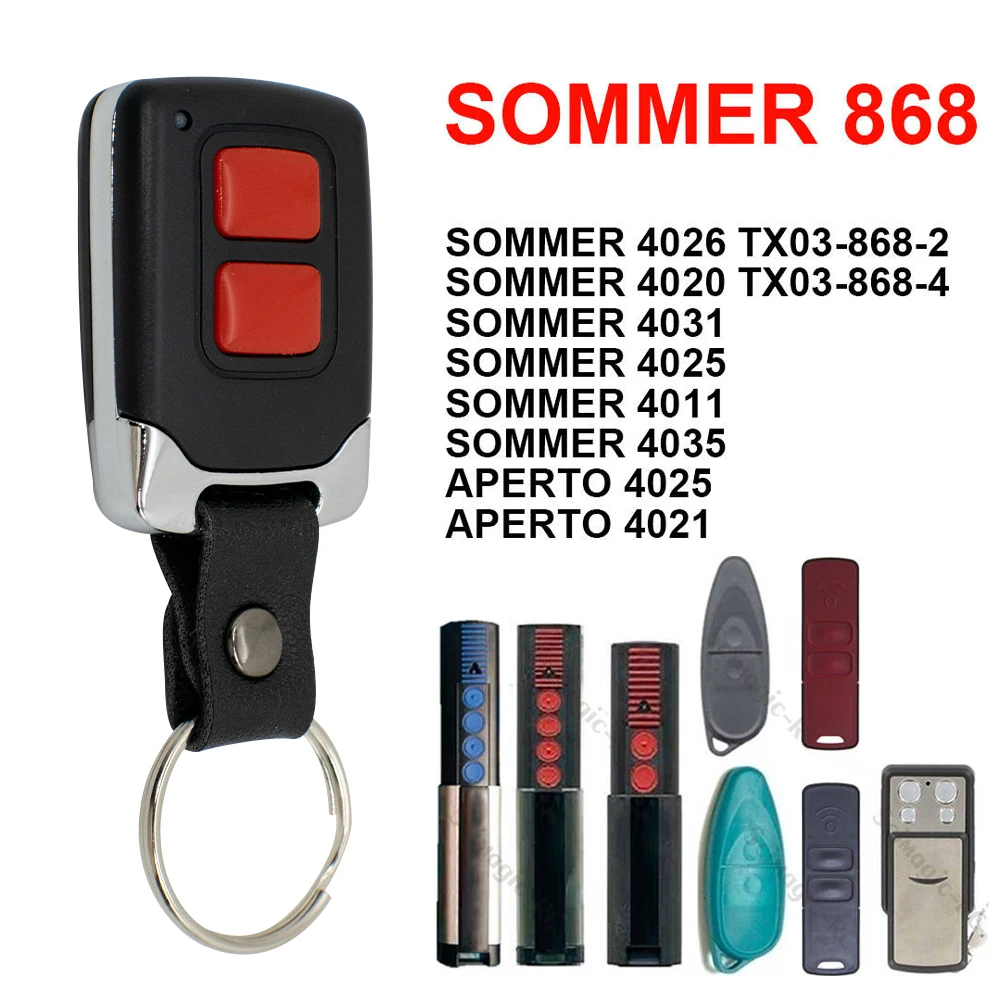 SOMMER 4020 TX03-868-4 4026 4031 Garage Door Remote Control 868MHz ...