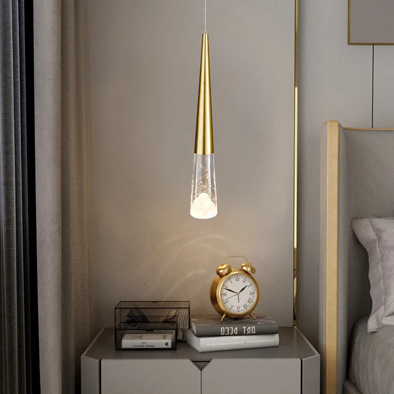 Modern-Crystal-Pendant-Lights-Cone-Led-Pendant-Lamp-Crystal-With ...