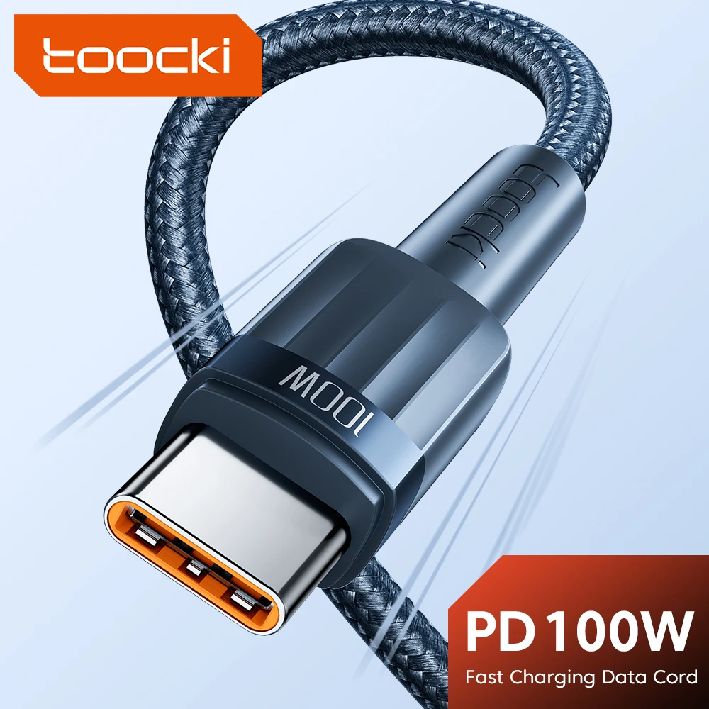 Toocki PD 100W USB C To USB C Cable 5A Fast Charging Charger Cord For ...