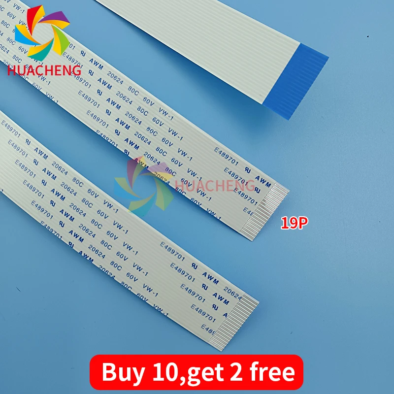 10pcs-Head-Cable-19pins-DX5-Printhead-Cable-for-Epson-7610-7620-7110 ...