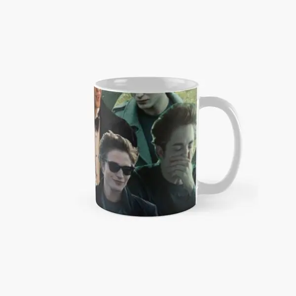 Edward Collage Green Clips Classic Mug Handle Round Picture Image ...