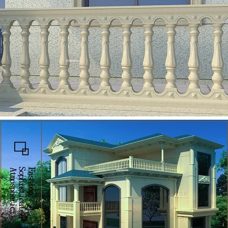 European-ABS-Plastic-Mould-Railing-Roman-Pillar-Column-Mold-Garden ...