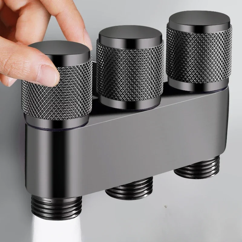 Brass-One-in-Three-Out-Three-Way-Control-Washing-Machine-Chrome-gray ...