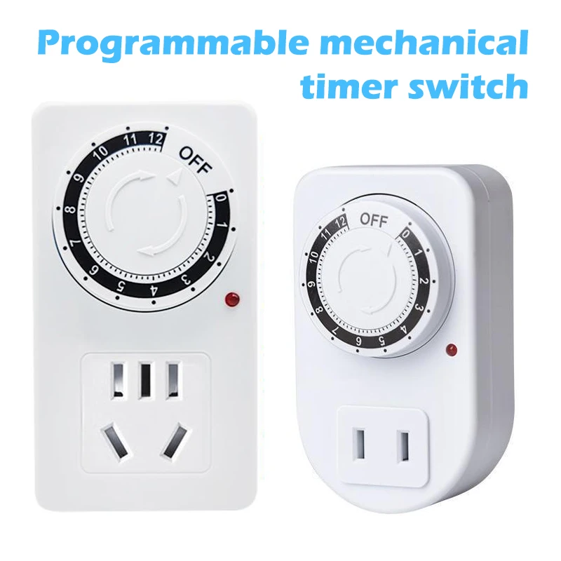 プログラム可能な機械式タイマースイッチ,12時間デジタルスイッチ,タイマー,ユニバーサル,自動電源,充電タイマー| | - AliExpress