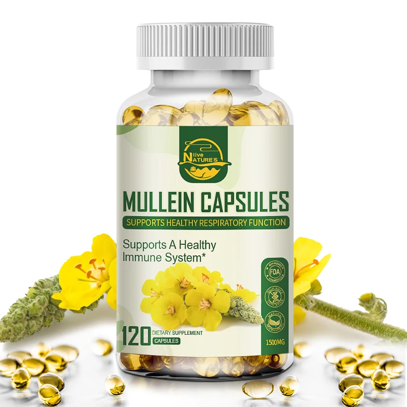 NATURE-S-LIVE-1500mg-Mullein-Leaf-Capsules-Verbascum-Thapsus-Herbal ...