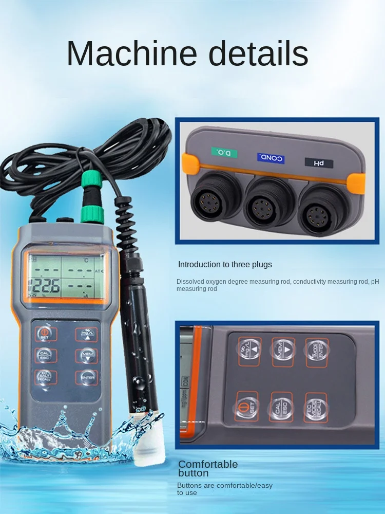 Dissolved-oxygen-salinity-meter-tester-conductivity-TDS-water-quality ...