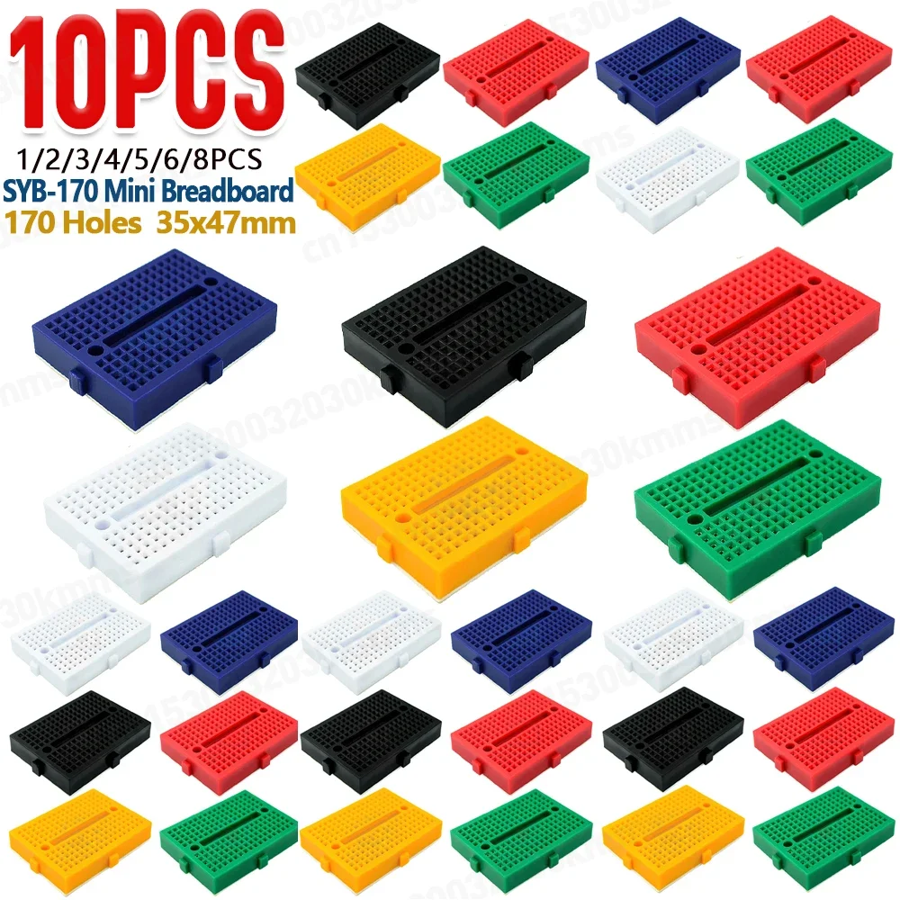 1-10PCS-SYB-170-Mini-Solderless-Prototype-Breadboard-170-Holes ...