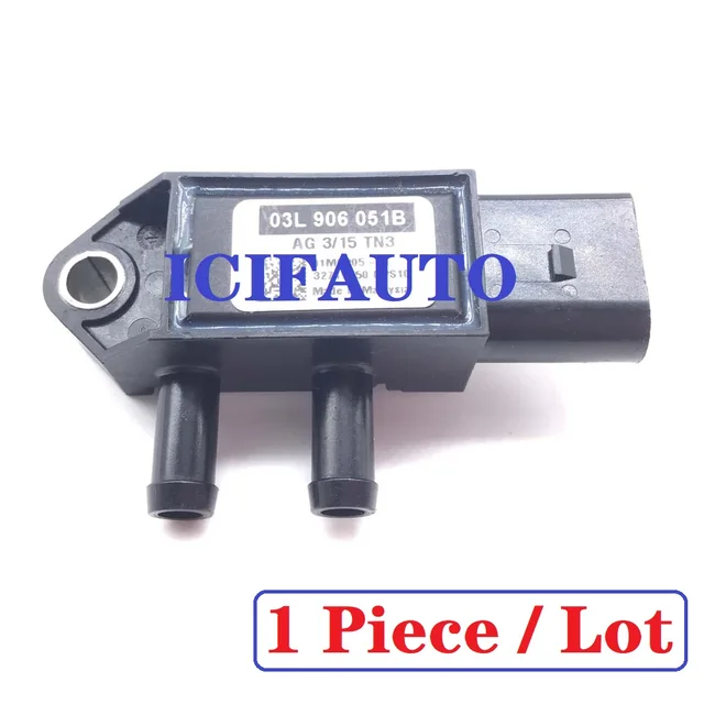 03L906051B New For Audi VW Skoda Seat DPF Exhaust Pressure Sensor 1.6 2 ...