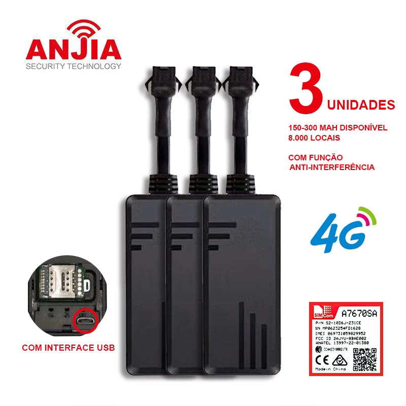 Anjia-3-pack-J16-4G-2G-GPS-Tracker-7670SA-Car-Motorcycle-Tracking ...